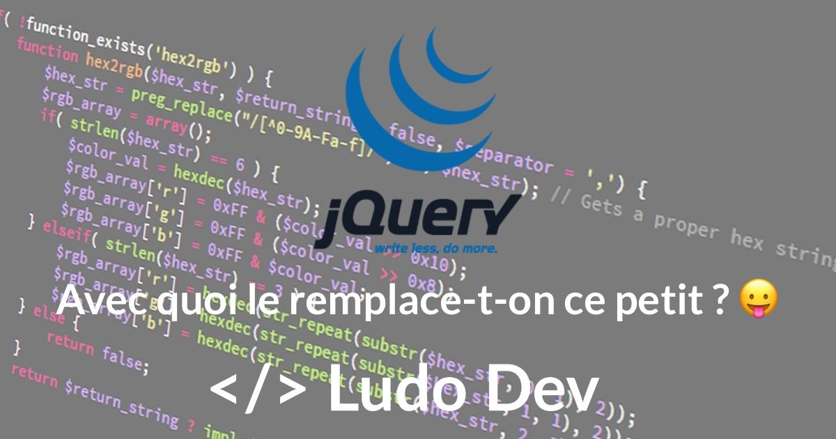 What technologies will replace JQuery? What technologies will replace JQuery?